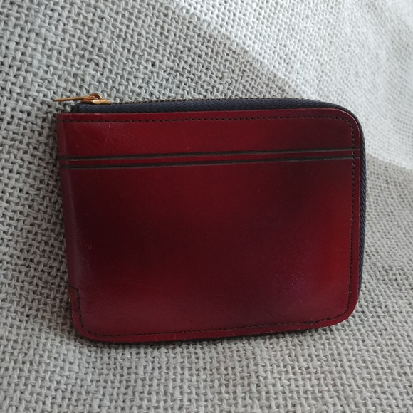 Bags | Vintage Saddle Sheepskin Craftsman Zipper Wallet | Poshmark